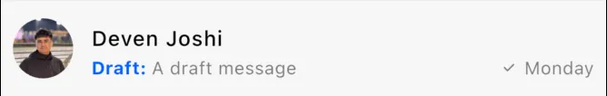 Channel Draft Message