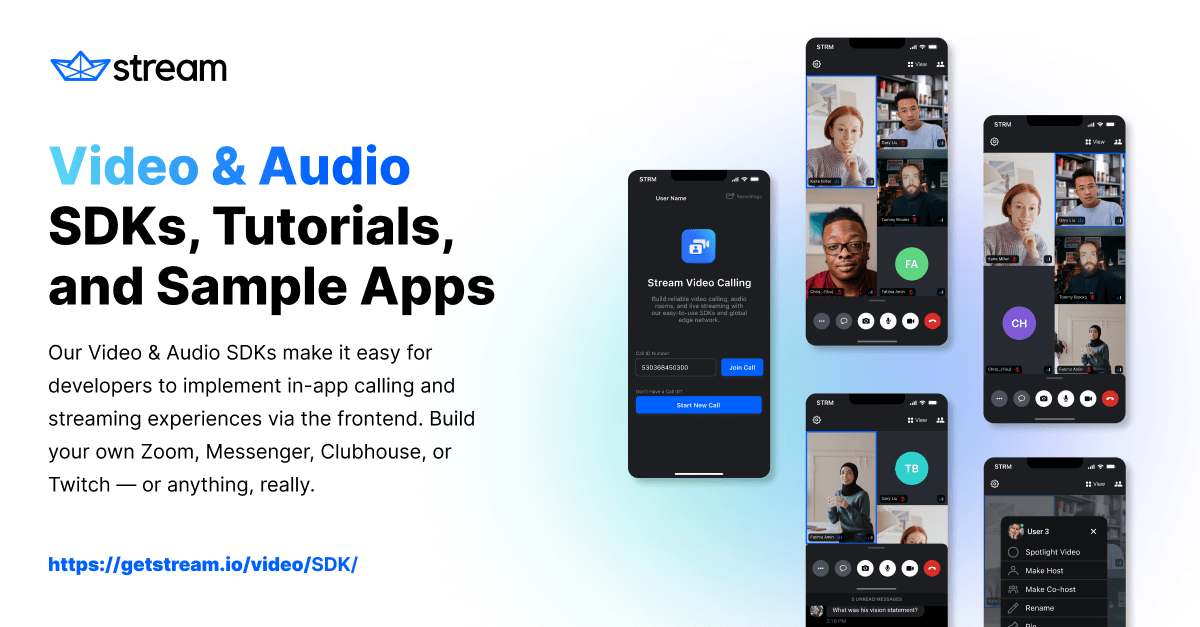 Video and Audio SDKs by Stream