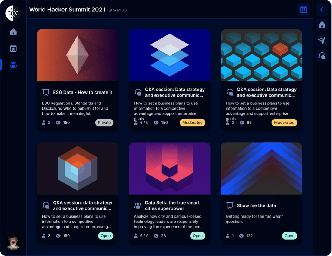 Virtual Event Chat Kit - Design System for Online Events