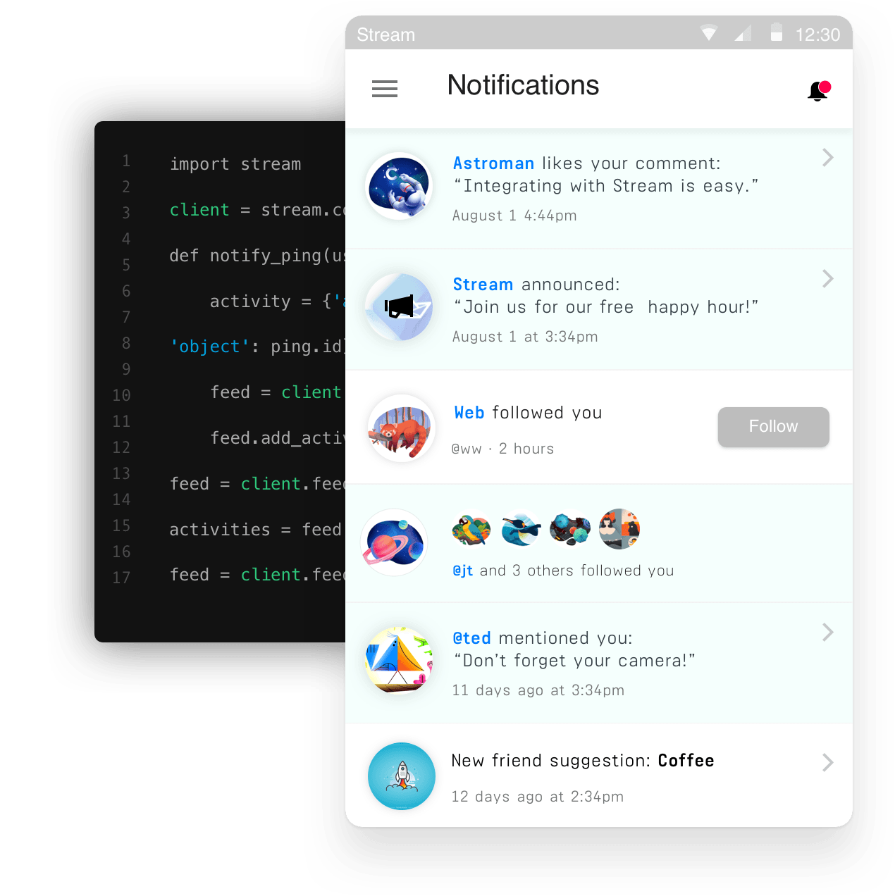 Real-time Notification Feed API for Apps - Notification System