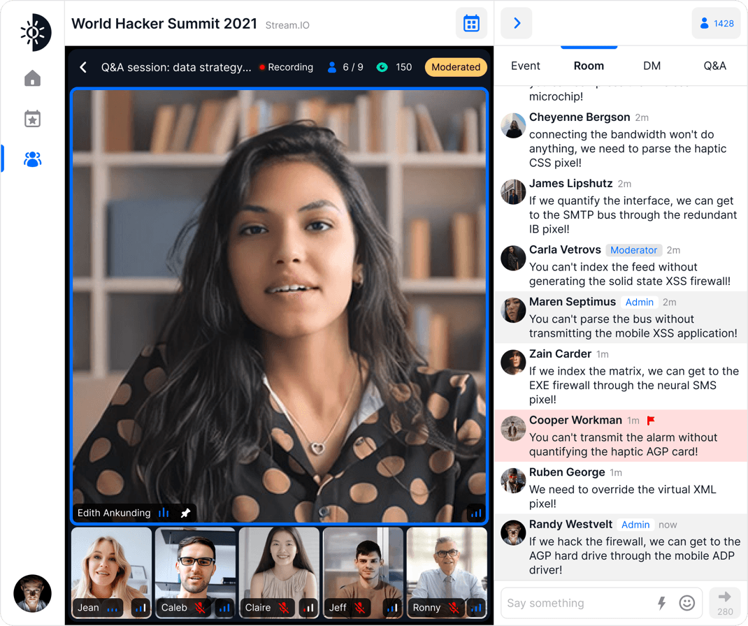 Virtual Event Chat Kit - Design System for Online Events